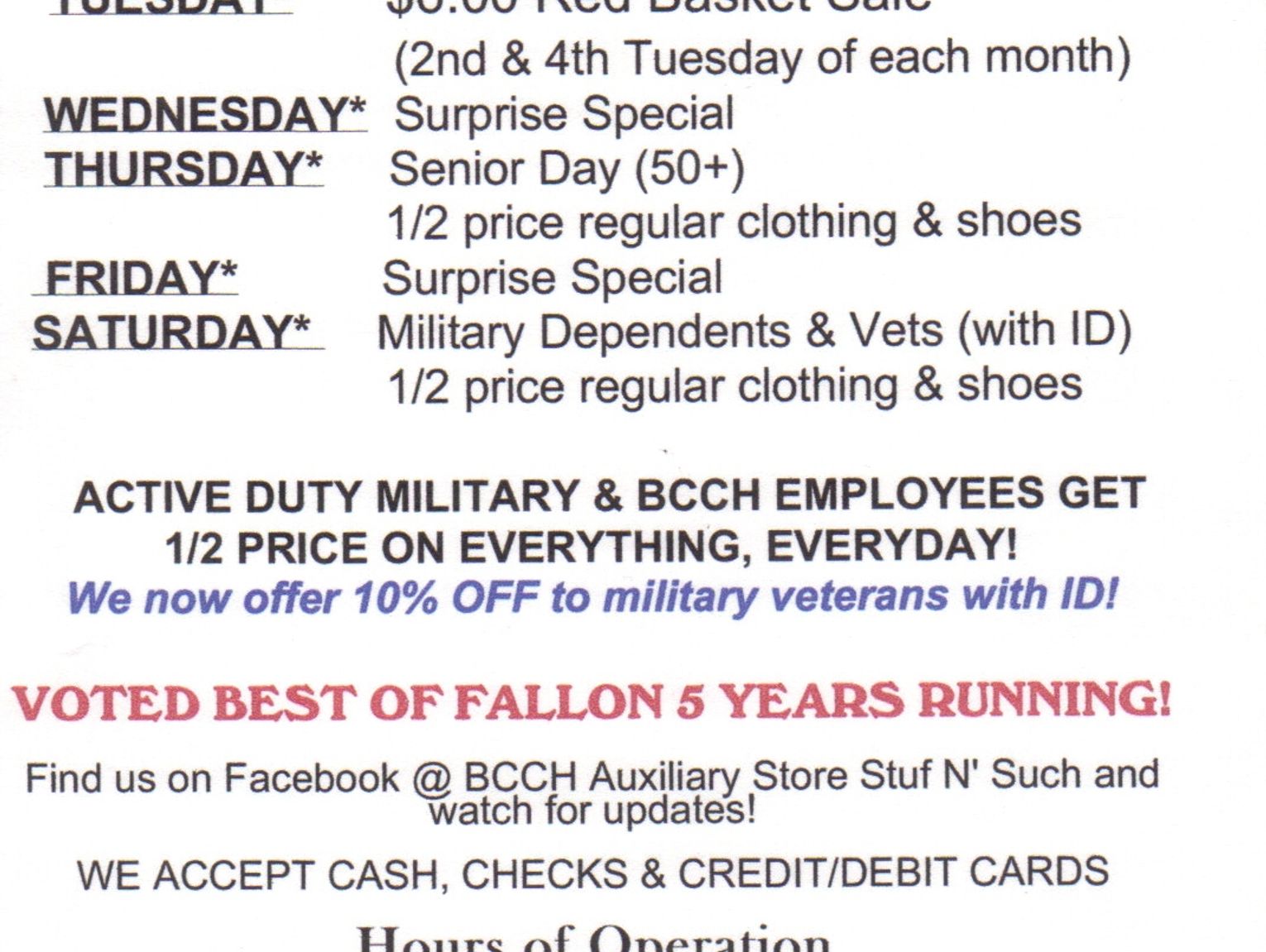 All you need to know about the BCCH “Stuff N Such”