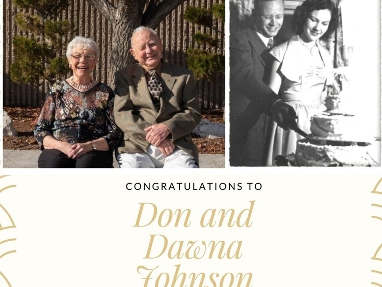 Announcement -- Don and Dawna Johnson