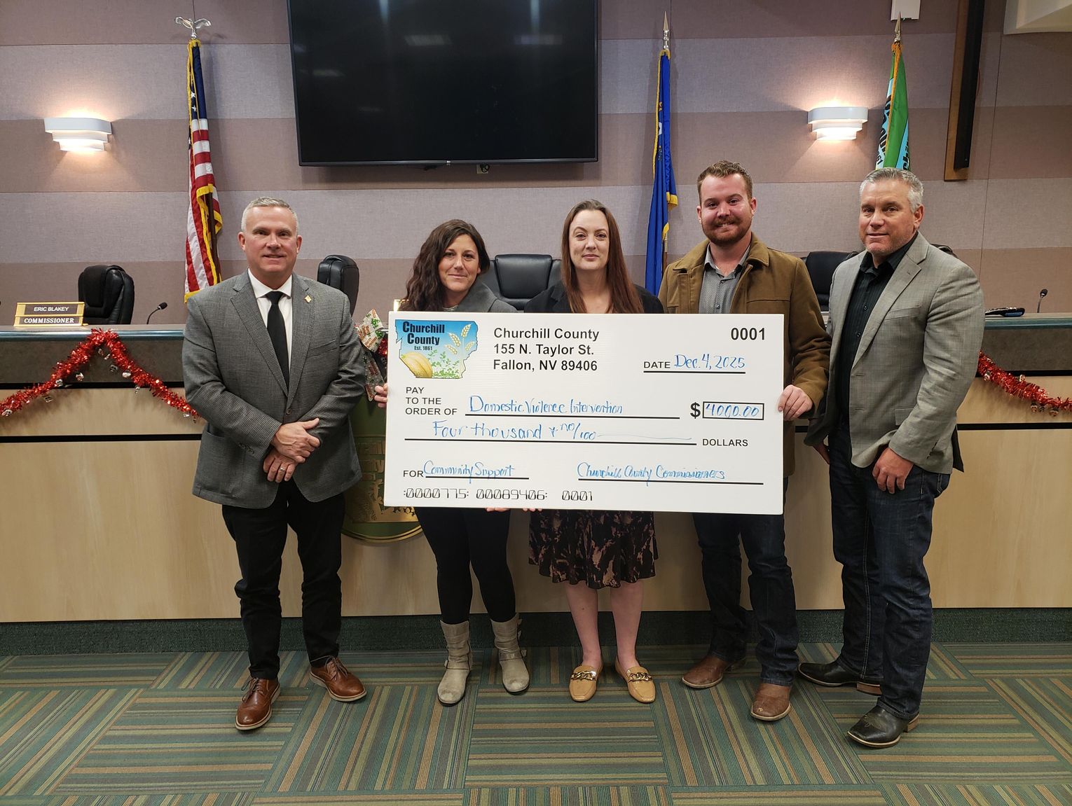 Churchill County Commissioners Support Domestic Violence Safe House