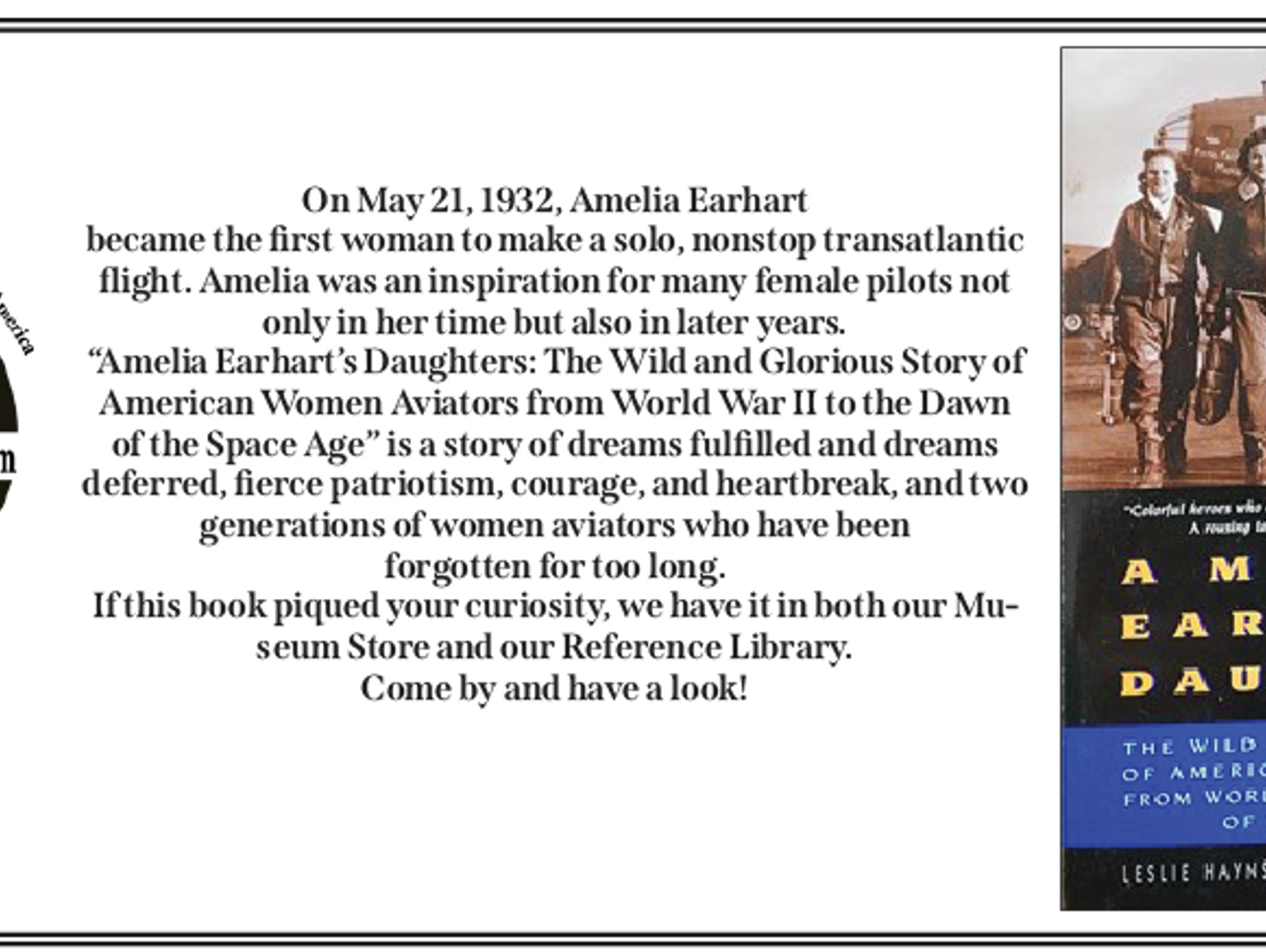 Churchill County Museum: A Bit of Unique Avaition History