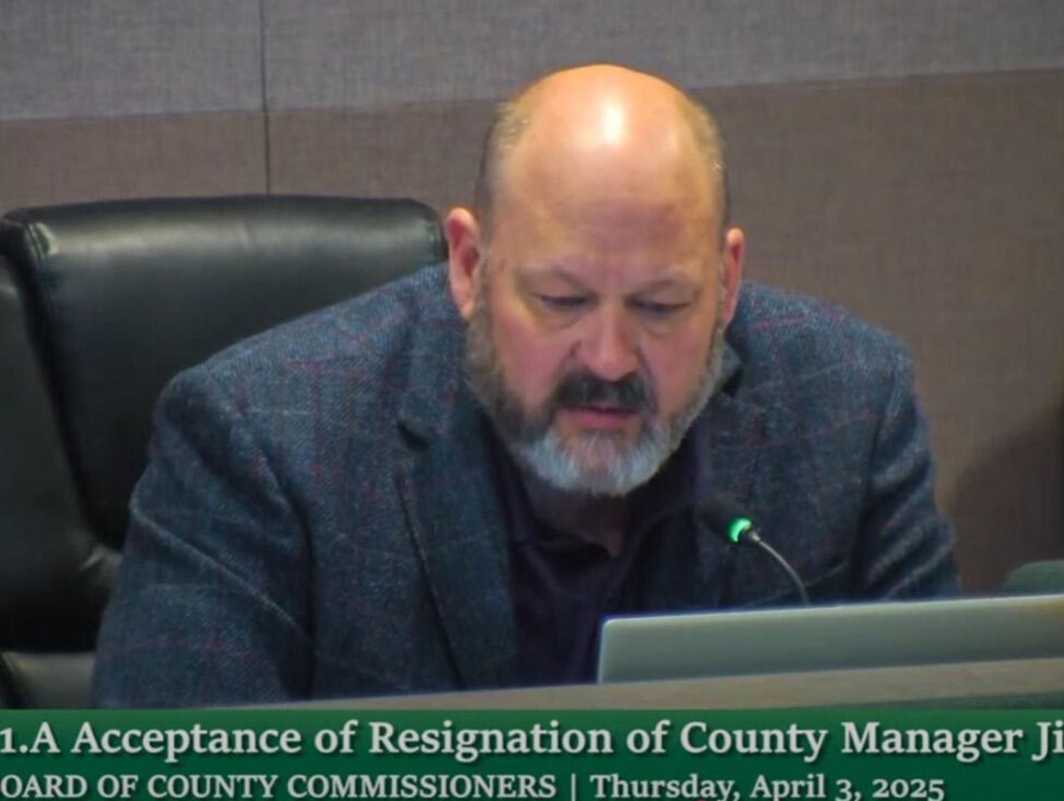 County Begins Search - New County Manager as Barbee Announces Resignation