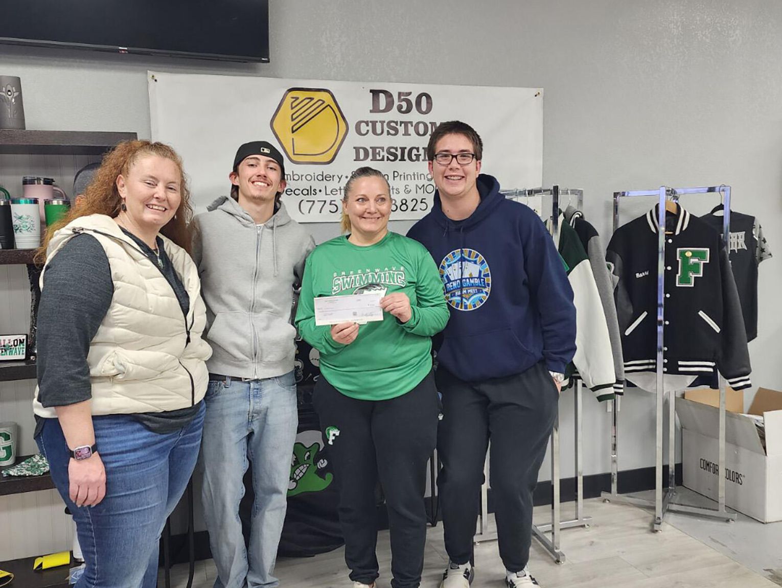 D50 Custom Design Backs Youth Fundraisers