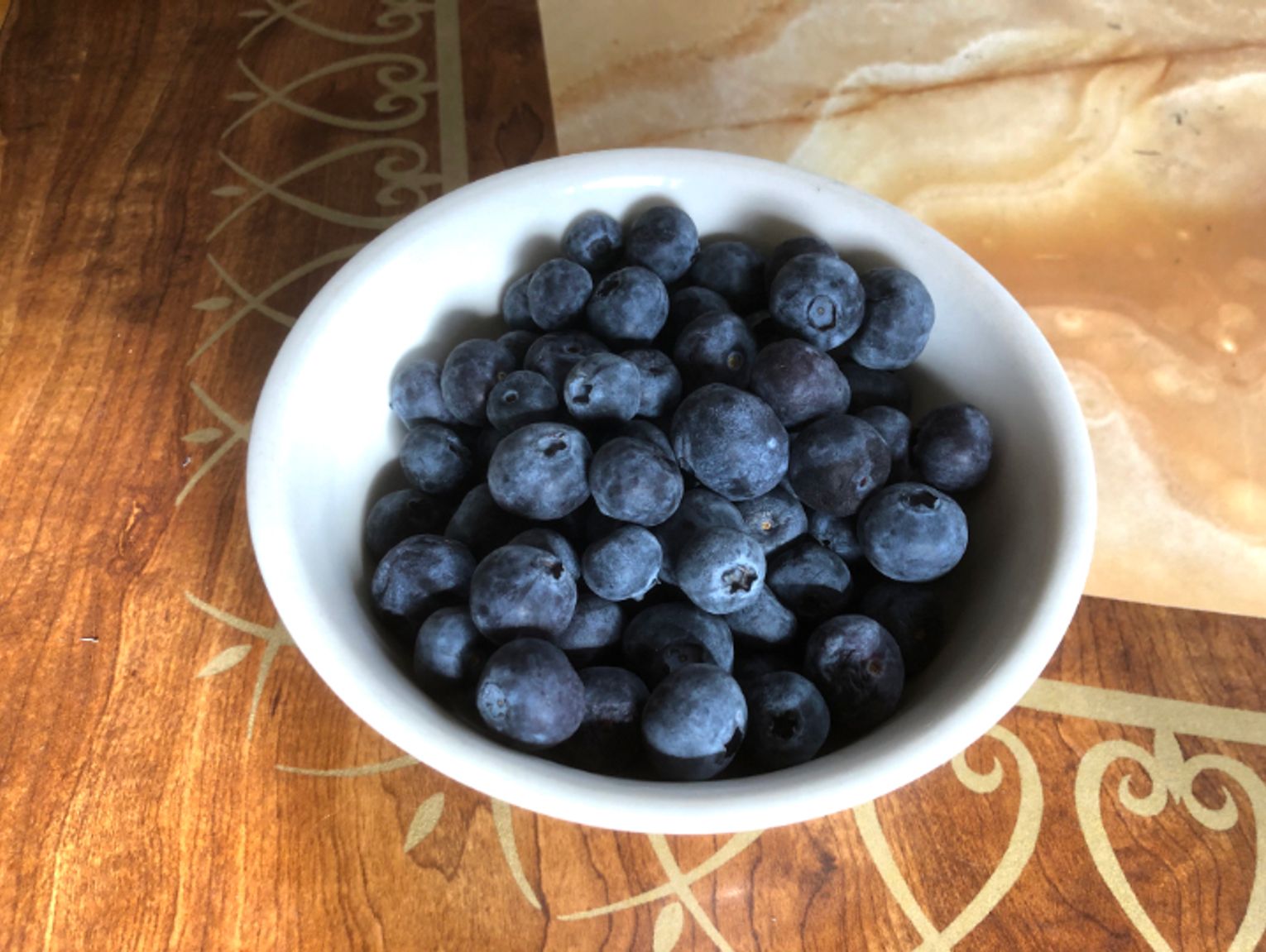 Edith on Blueberries