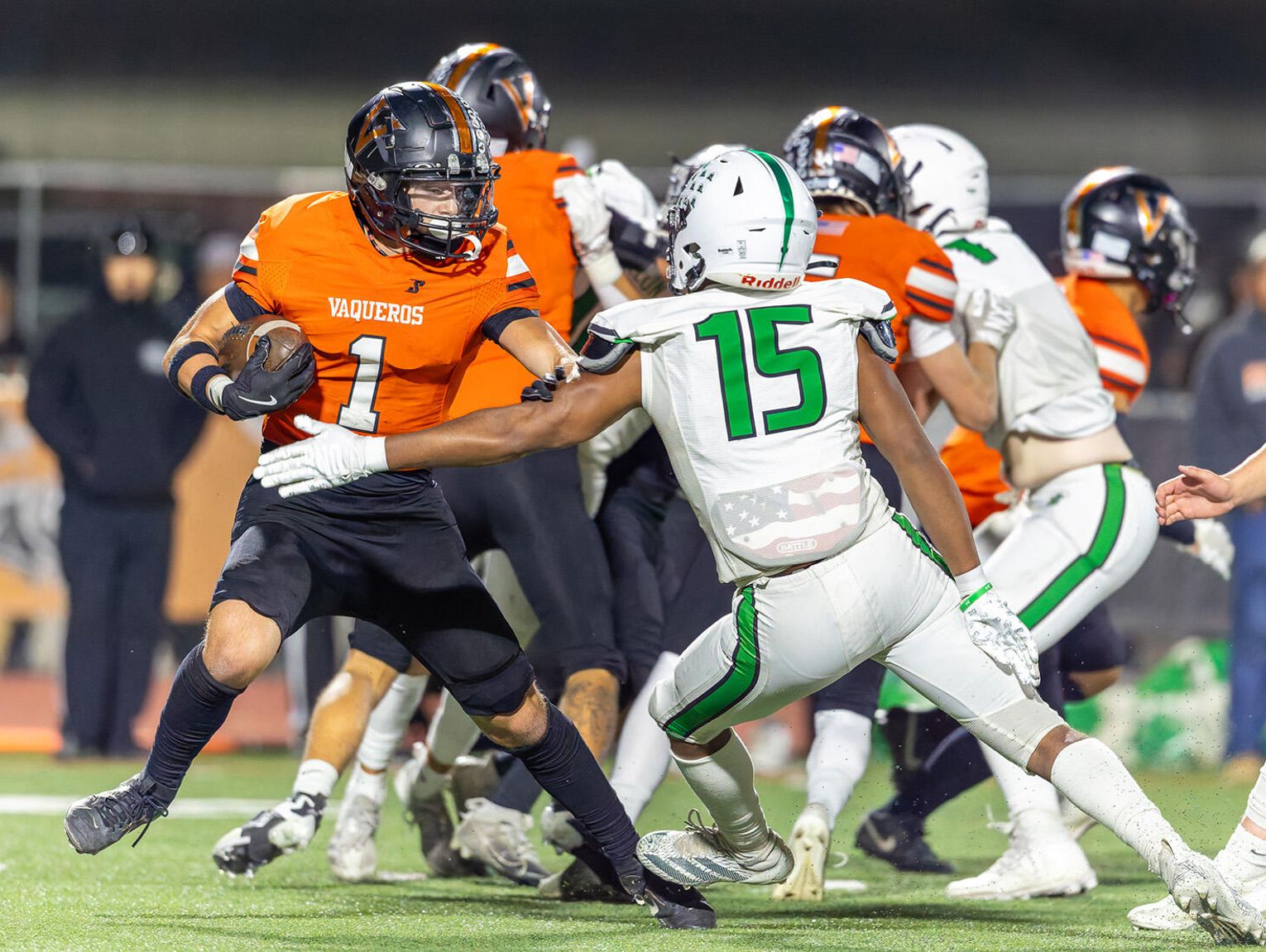 Greenwave Football Melendy’s Huge Night Overwhelms Vaqueros