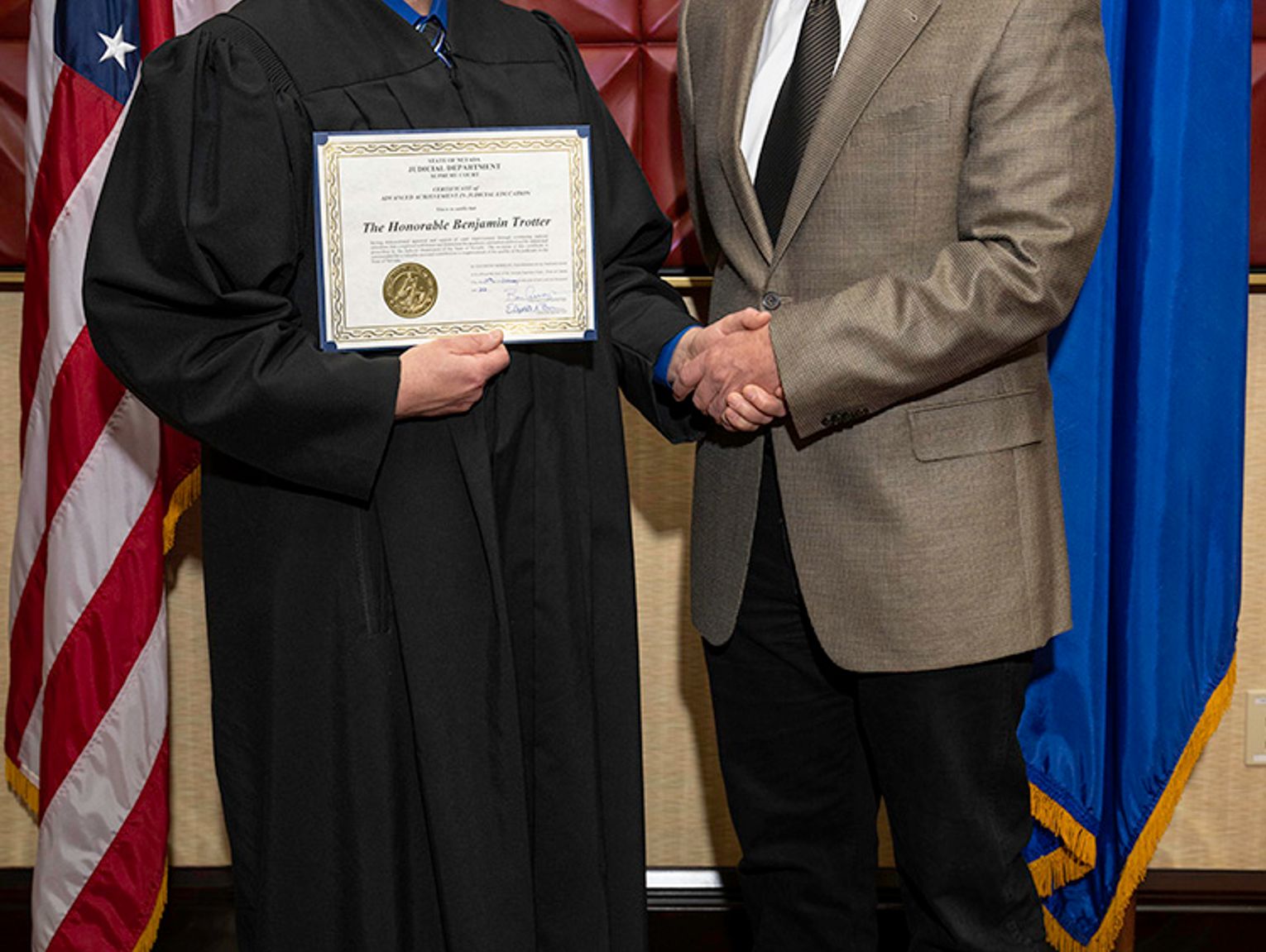 Justice Court Judge Benjamin Trotter Recognized