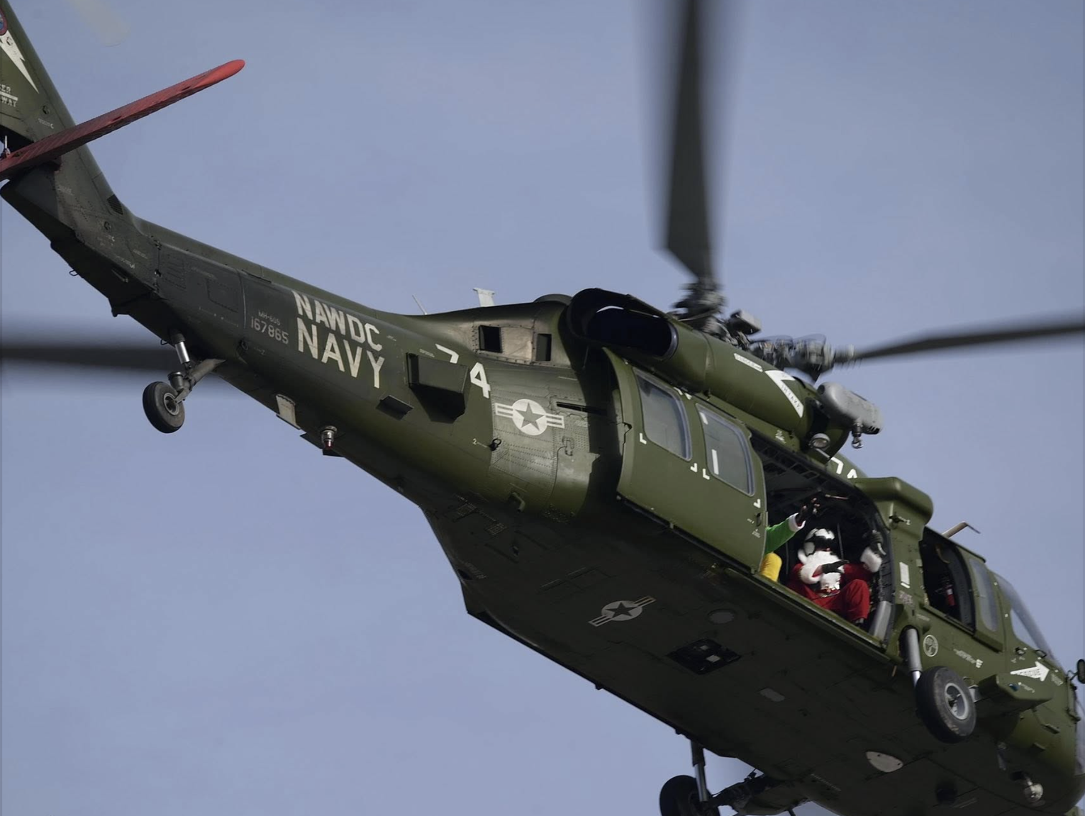 Santa Flies Over Local Schools