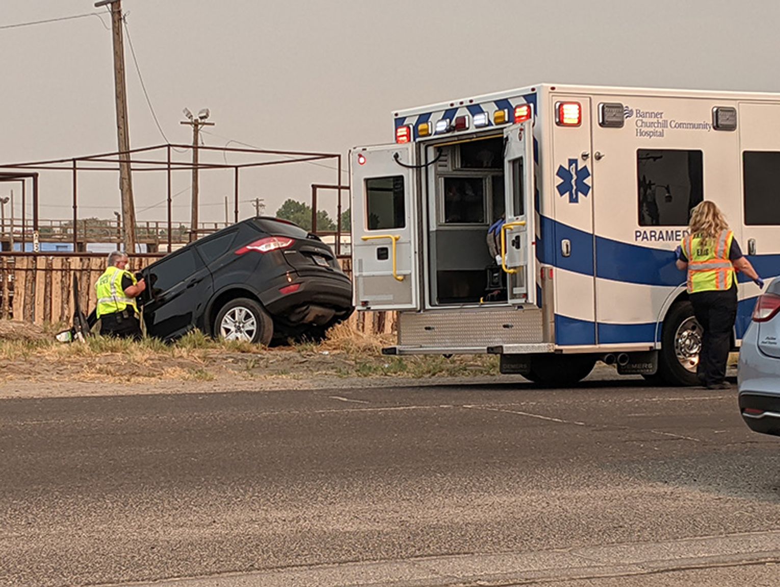 Two Vehicles Wreck in Canals on Allen Road this Week
