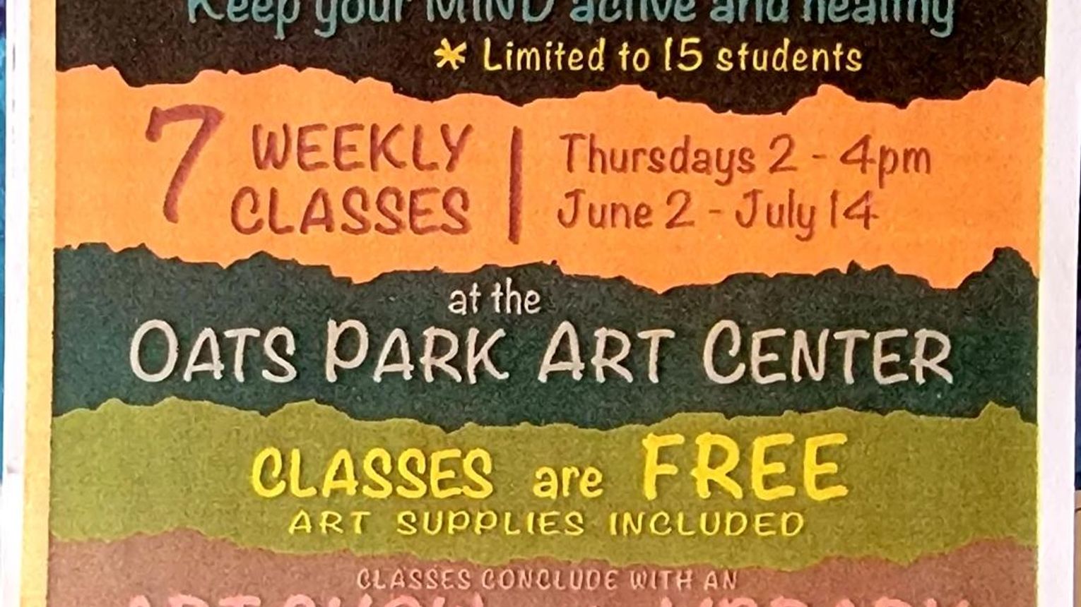 Drawing Class for Adults 55+ 7-Week Class