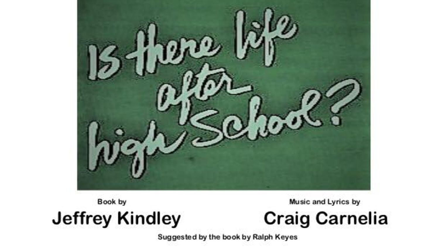Is There Life After High School? Is There Life After High School?