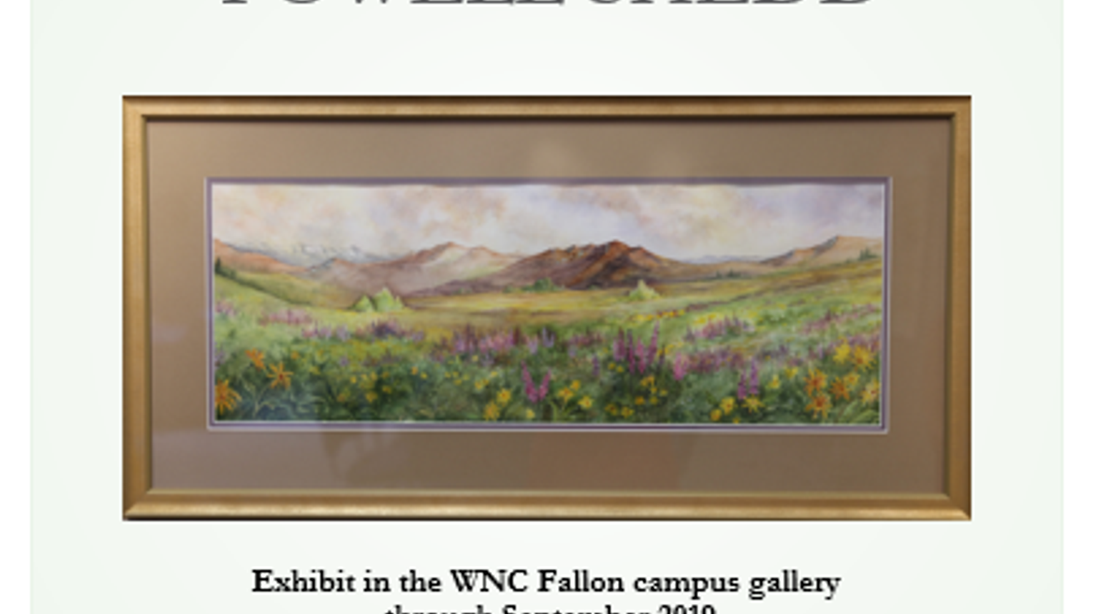 Janice Powell Shedd Art Exhibit