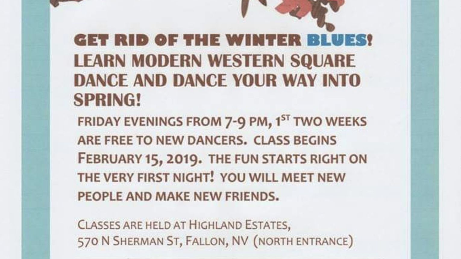Learn Modern Western Square Dance on Friday Nights